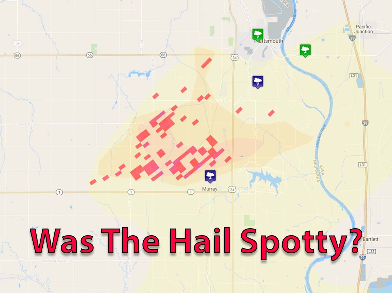 Interactive Hail Maps Facebook Ad Page